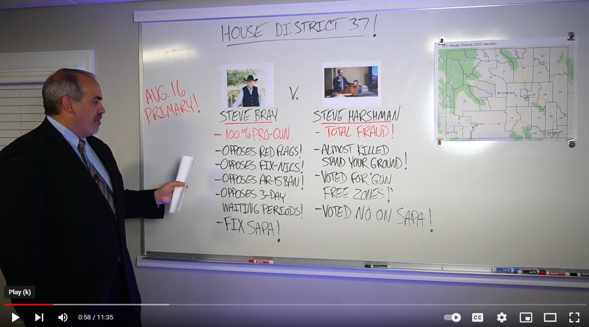 Steve Harshman Puts the ‘A’ in Arrogant A$$! - Wyoming Gun Owners